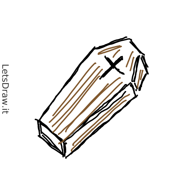 How to draw coffin / g153nanoc.png / LetsDrawIt