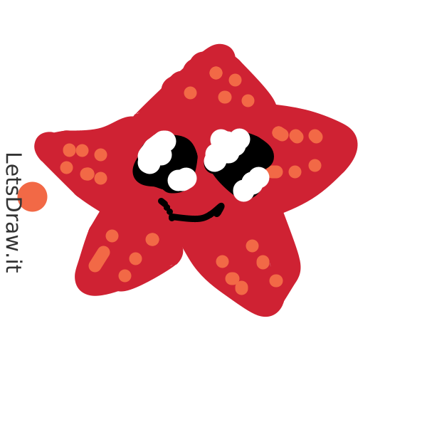 How to draw starfish / g15gnpta7.png / LetsDrawIt