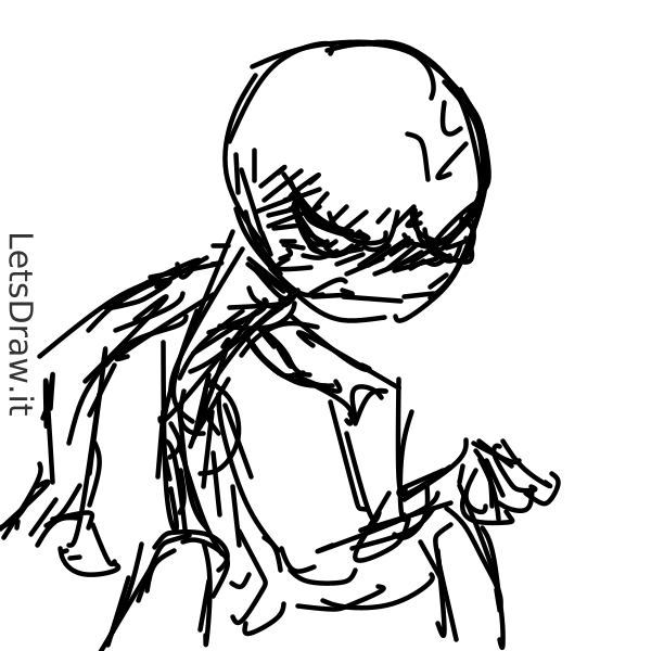 How to draw Stick man / LetsDrawIt