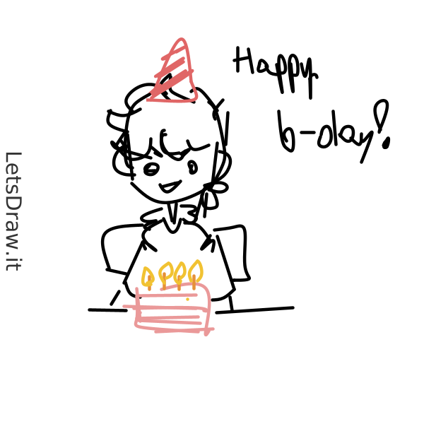 How to draw birthday / g1brf4ugg.png / LetsDrawIt