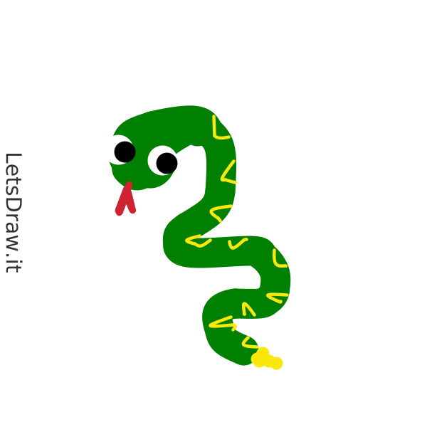 How to draw snake / g3msgzns.png / LetsDrawIt