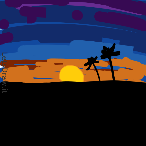 How to draw sunset / g3oiqopki.png / LetsDrawIt