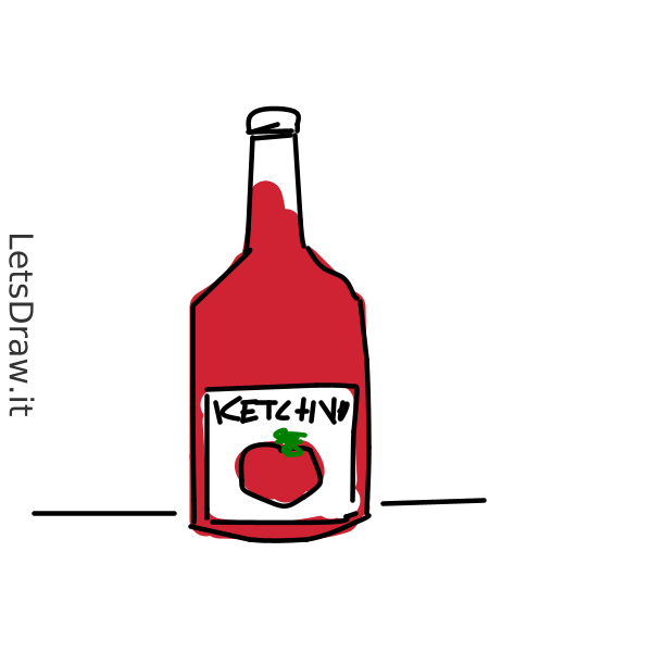 How to draw ketchup / LetsDrawIt
