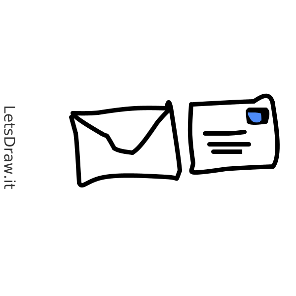 How to draw Envelope mail / g735j7ugz.png / LetsDrawIt