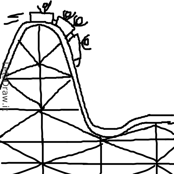 How to draw rollercoaster / g85rqze9m.png / LetsDrawIt