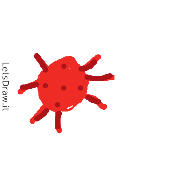 How to draw virus / g99dqfnwd.png / LetsDrawIt