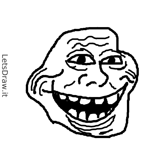 How to draw troll face / gae4ox73x.png / LetsDrawIt