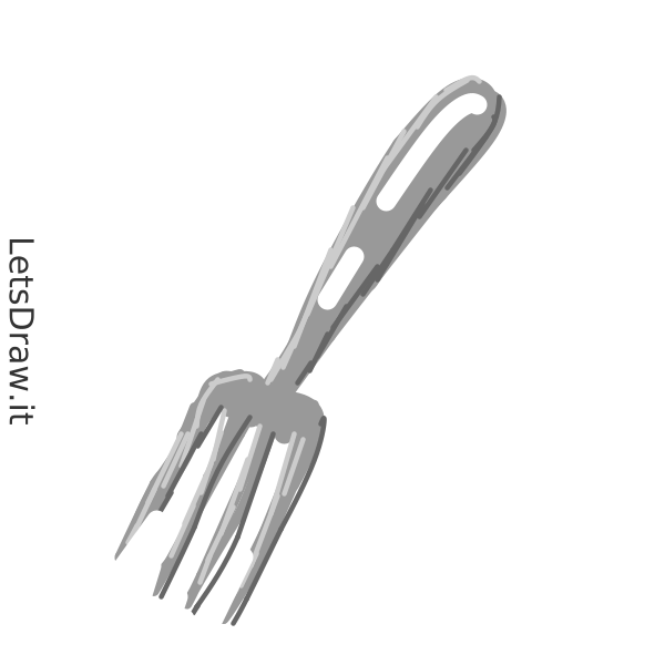 How to draw fork / gai5dpnjm.png / LetsDrawIt