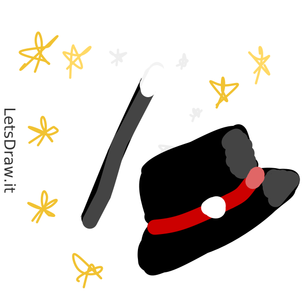 How to draw magic wand / gam68qrdk.png / LetsDrawIt