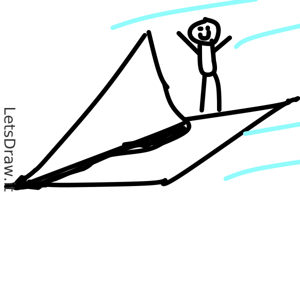 How to draw paper airplane / gbb5j3kkm.png / LetsDrawIt
