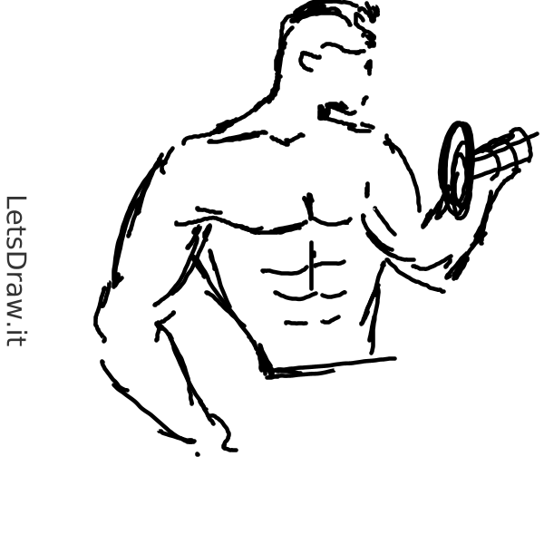 How to draw Bodybuilding / gcftt13m4.png / LetsDrawIt