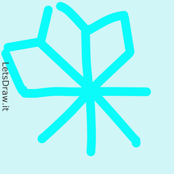 How to draw snowflake / gcynpkaus.png / LetsDrawIt