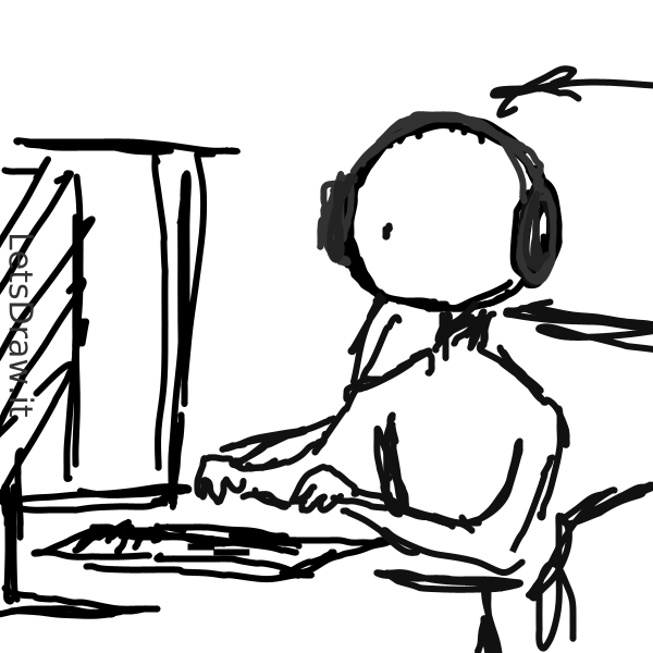 How to draw gamer / gdxdxmg4r.png / LetsDrawIt