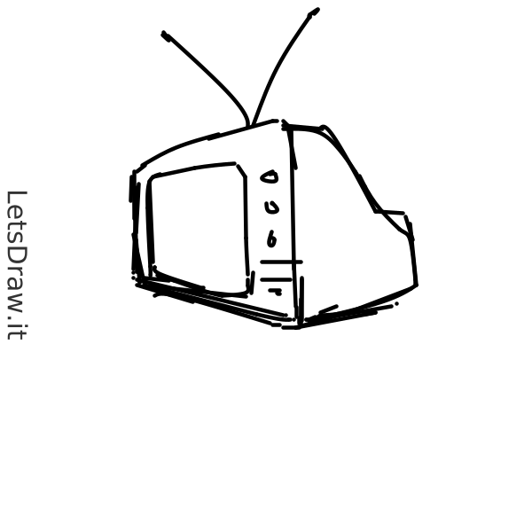 How to draw TV / gf7pf4xty.png / LetsDrawIt