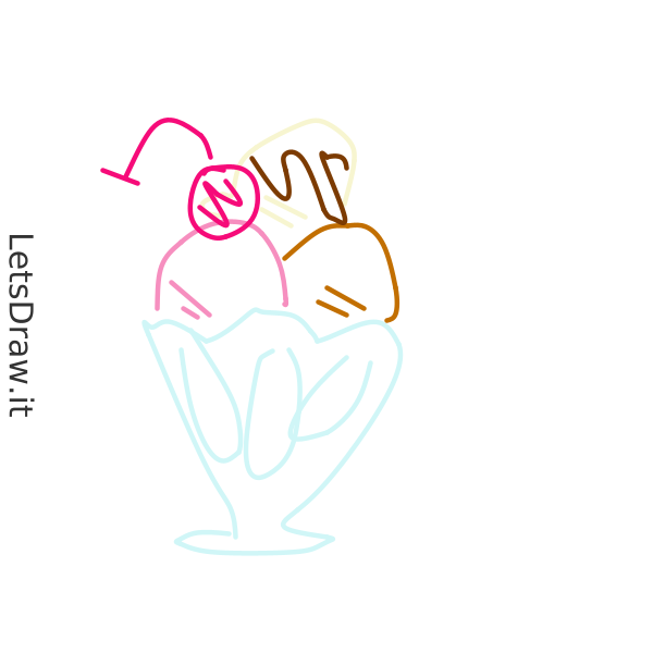 How to draw sundae / LetsDrawIt
