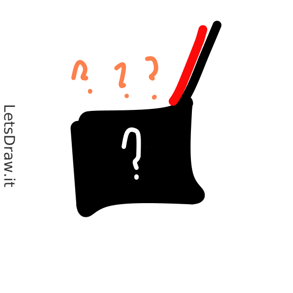 How to draw mystery box / gkehpkux8.png / LetsDrawIt