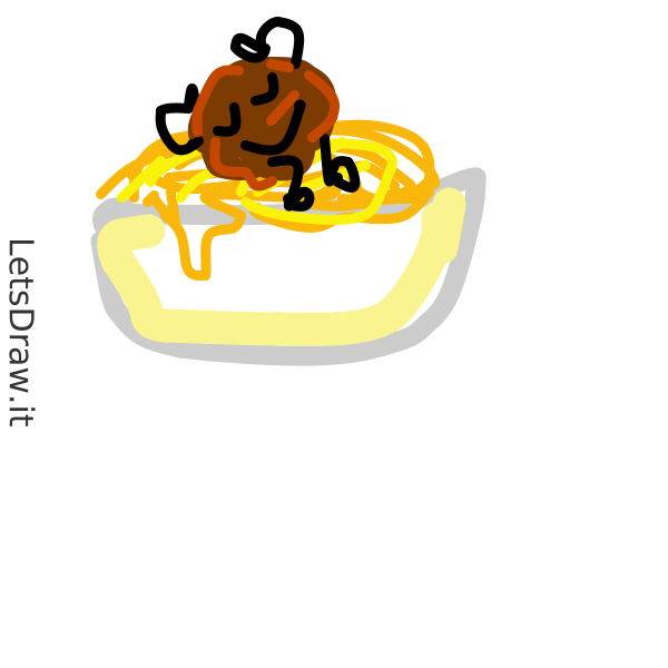 How to draw meatball / gmdtcjqcj.png / LetsDrawIt