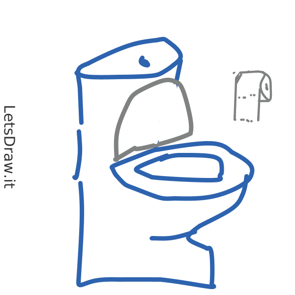 How to draw toilet / go1nd63bk.png / LetsDrawIt
