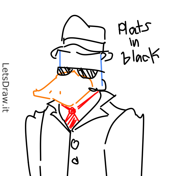 How to draw platypus / goiejky8z.png / LetsDrawIt
