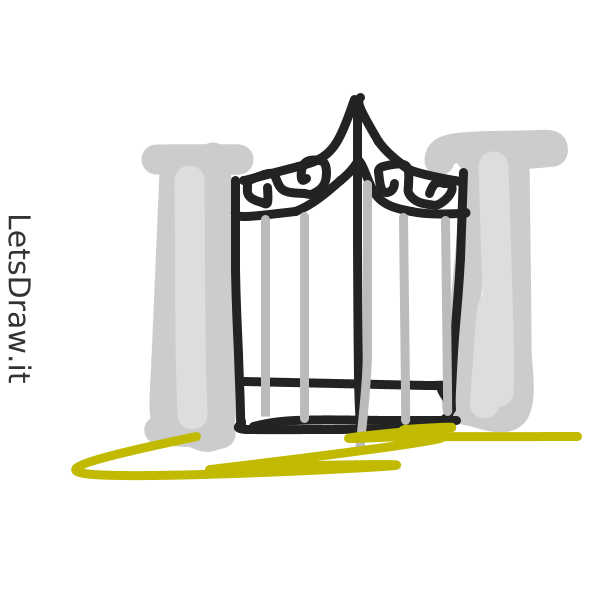 How to draw gate / gozdc1tdp.png / LetsDrawIt