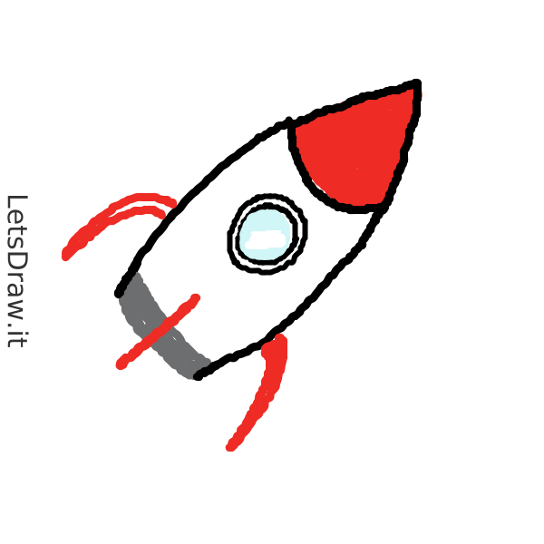 How to draw rocket / gq1gx335g.png / LetsDrawIt