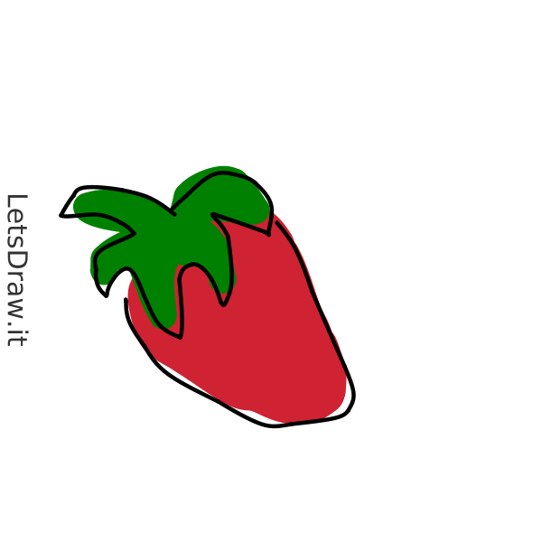 How to draw strawberry / gqufkr1a.png / LetsDrawIt