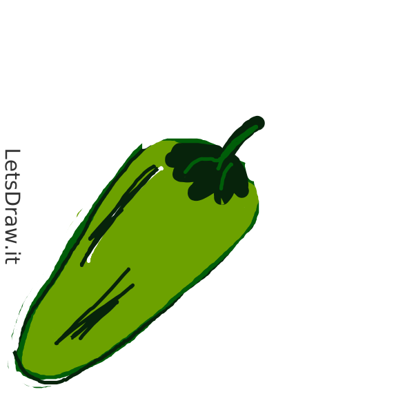 How to draw green pepper / gs4m86cn5.png / LetsDrawIt