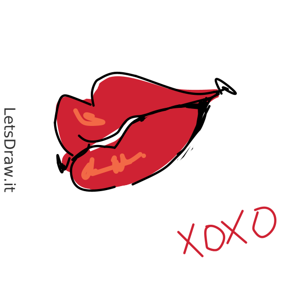How to draw lips / LetsDrawIt