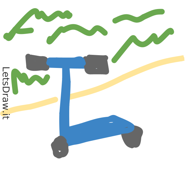 How to draw scooter / gxoueo6pk.png / LetsDrawIt