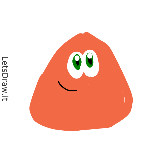 How to draw Pou / gyasbhhgi.png / LetsDrawIt