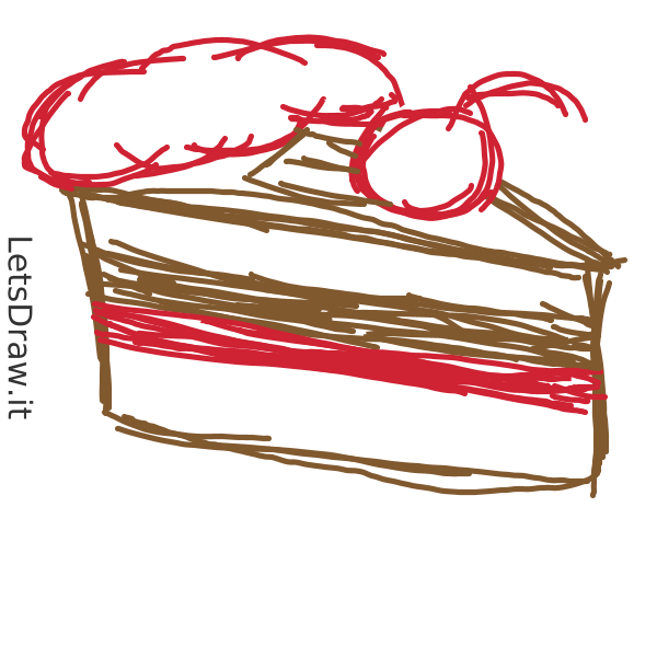 How to draw chocolate cake / gyq5basqk.png / LetsDrawIt