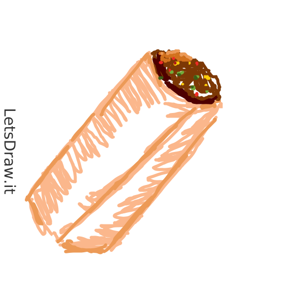 How to draw burrito / h1wrxjrip.png / LetsDrawIt