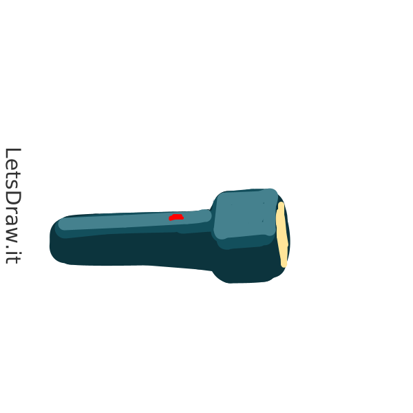 How to draw flashlight / h341gy1sy.png / LetsDrawIt