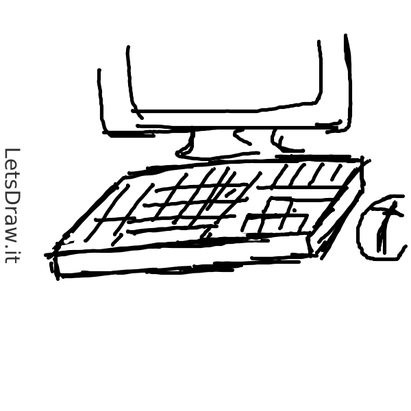 How to draw keyboard / h3588tx4d.png / LetsDrawIt