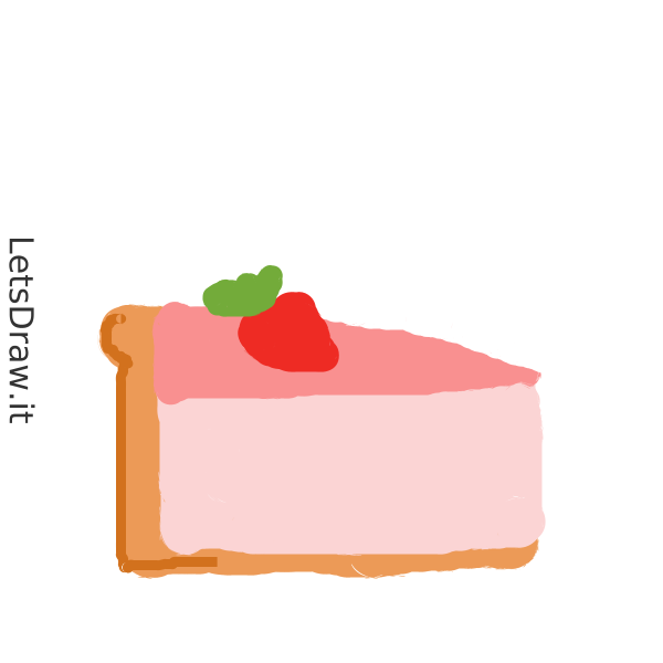 How to draw cheesecake / h391o1414.png / LetsDrawIt