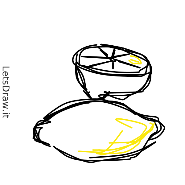 How to draw lemon / h3c5bbjga.png / LetsDrawIt