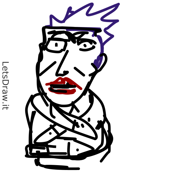 How to draw psychopath / h4c9gfhko.png / LetsDrawIt