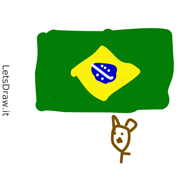 How to draw Brazil / h7iijsrjz.png / LetsDrawIt