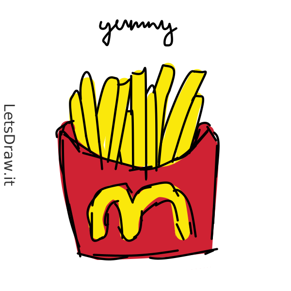 How to draw fries / h7p3dh7xh.png / LetsDrawIt
