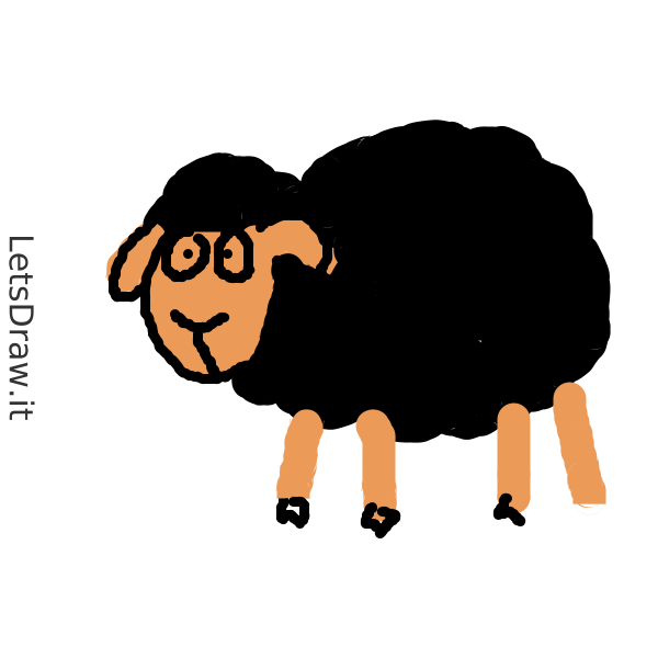 How to draw black sheep / h999q5745.png / LetsDrawIt