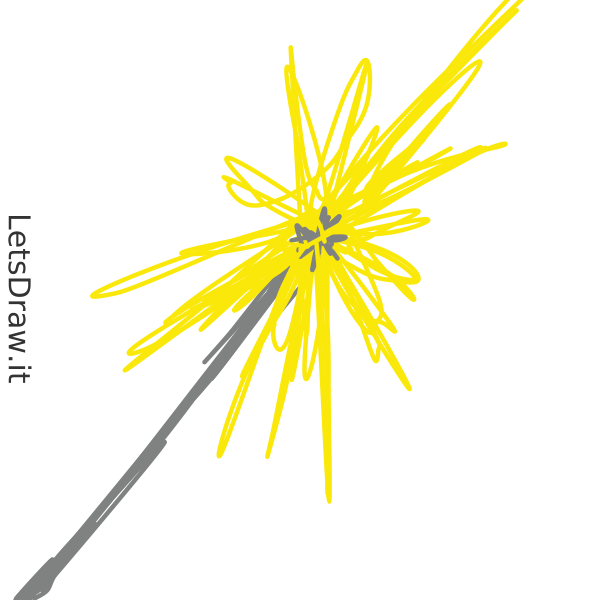 How to draw sparkler / ha7hnn8gn.png / LetsDrawIt