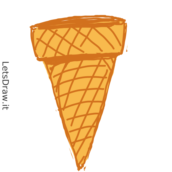 How to draw ice cream cone / hawwxzh5a.png / LetsDrawIt