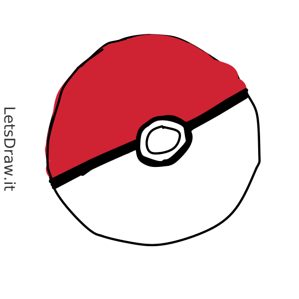How to draw pokeball / hcs4cadm.png / LetsDrawIt