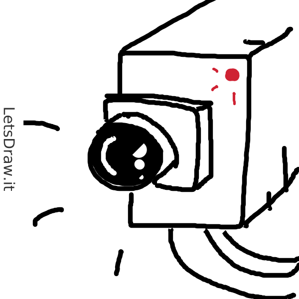How to draw video camera / hd1wonfqt.png / LetsDrawIt