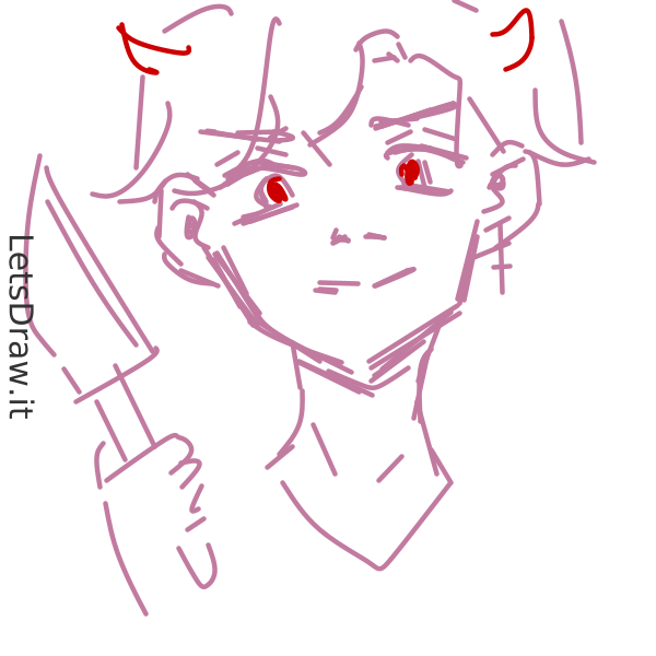 How to draw evil / LetsDrawIt