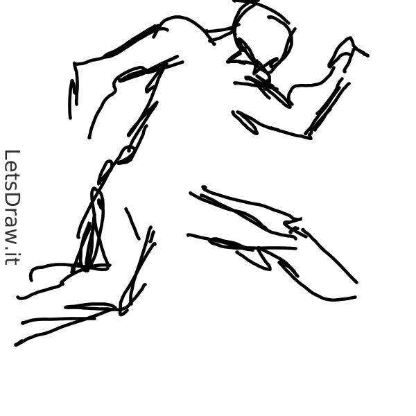 How to draw running / heifpcy1g.png / LetsDrawIt