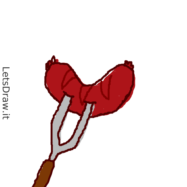 How to draw sausage / hfjkom5hd.png / LetsDrawIt