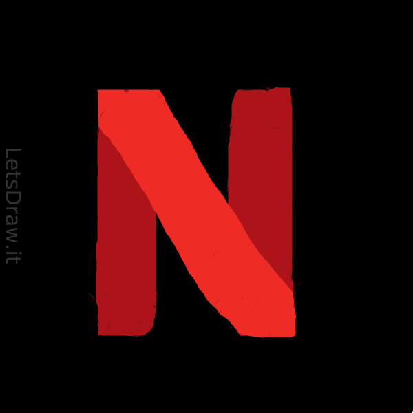 How to draw netflix / hftjxrh7s.png / LetsDrawIt