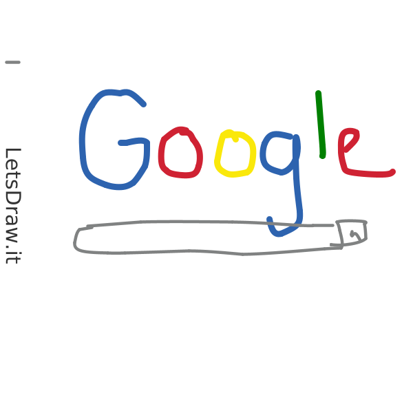 How to draw Google / hg6jdjo41.png / LetsDrawIt