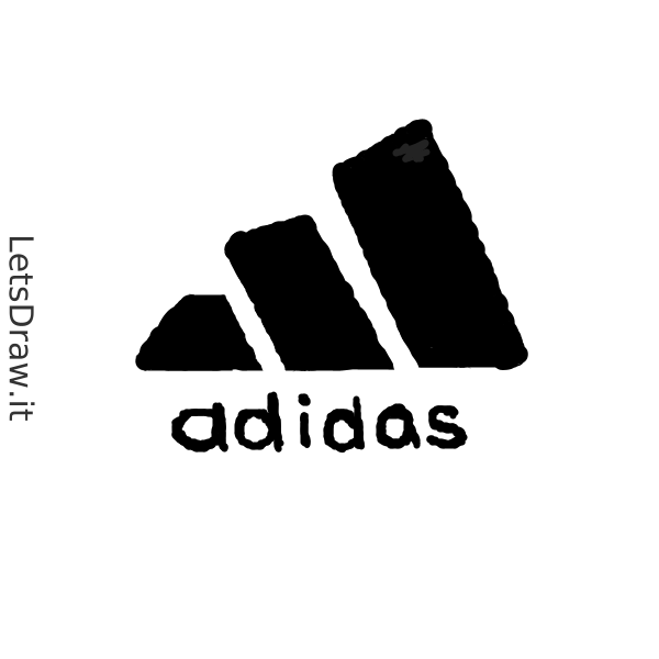 How to draw Adidas / hiei13a48.png / LetsDrawIt